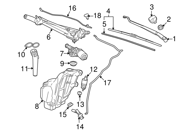 2010-2016 Buick LaCrosse Windshield Washer Nozzle 25865573 | Chevy OEM ...