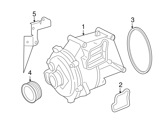 137-155-04-15 - Alternator Pulley 2001-2014 Mercedes-Benz | Mercedes ...