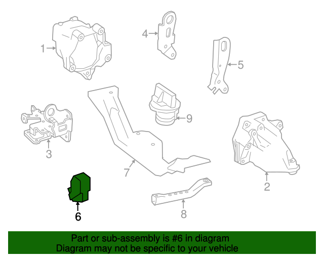 906-241-16-13 - Engine Support 2014-2024 Mercedes-Benz | Mercedes-Benz ...
