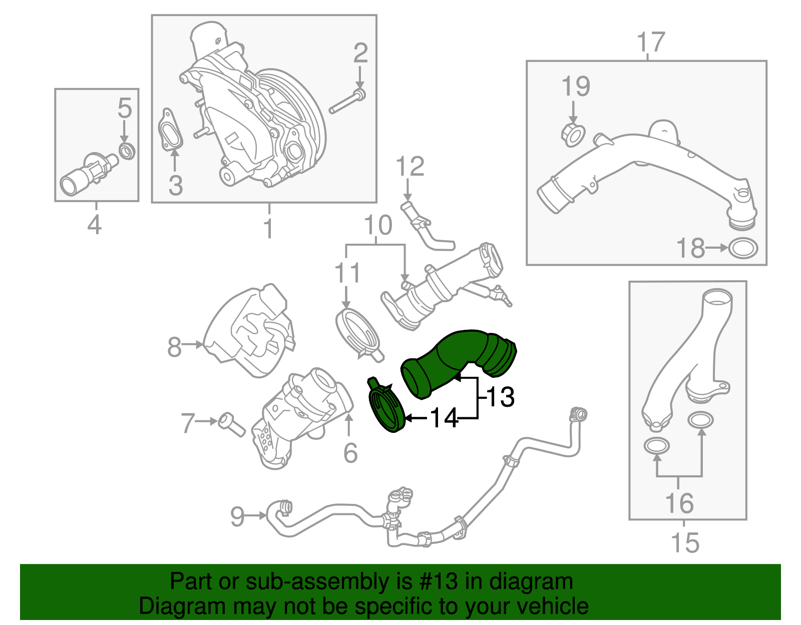 Genuine OEM Outlet Tube Part# LR033994 Fits 2010-2023 Land Rover: Up To ...