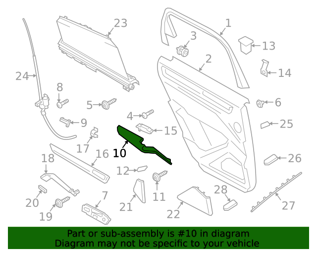 2019-2022 Porsche Cayenne Door Armrest 9Y0-867-363-AA-OU6 | Porsche Marin