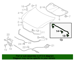 2014-2017 Mazda 6 Rear Weather-Strip GHP9-56-760A | RealMazdaParts.com