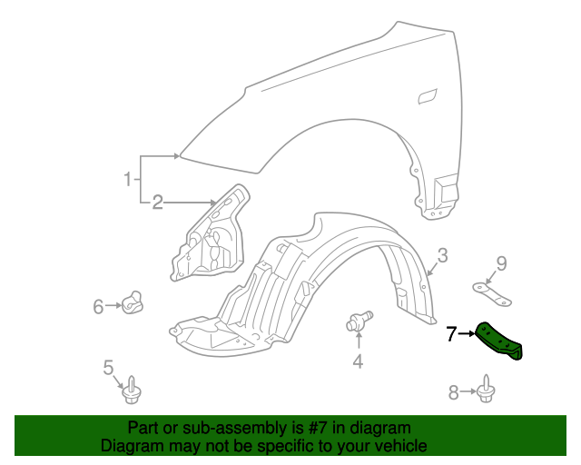 2000-2005 Toyota Lower Pad 53851-47010 | Toyota Parts