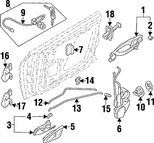 Shop Mitsubishi Door Handles For All Brands & Models | Mitsubishi ...