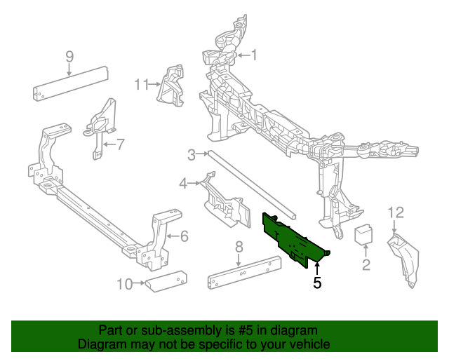 246-687-05-07 - Upper Tie Bar Cover 2014-2020 Mercedes-Benz | Mercedes ...