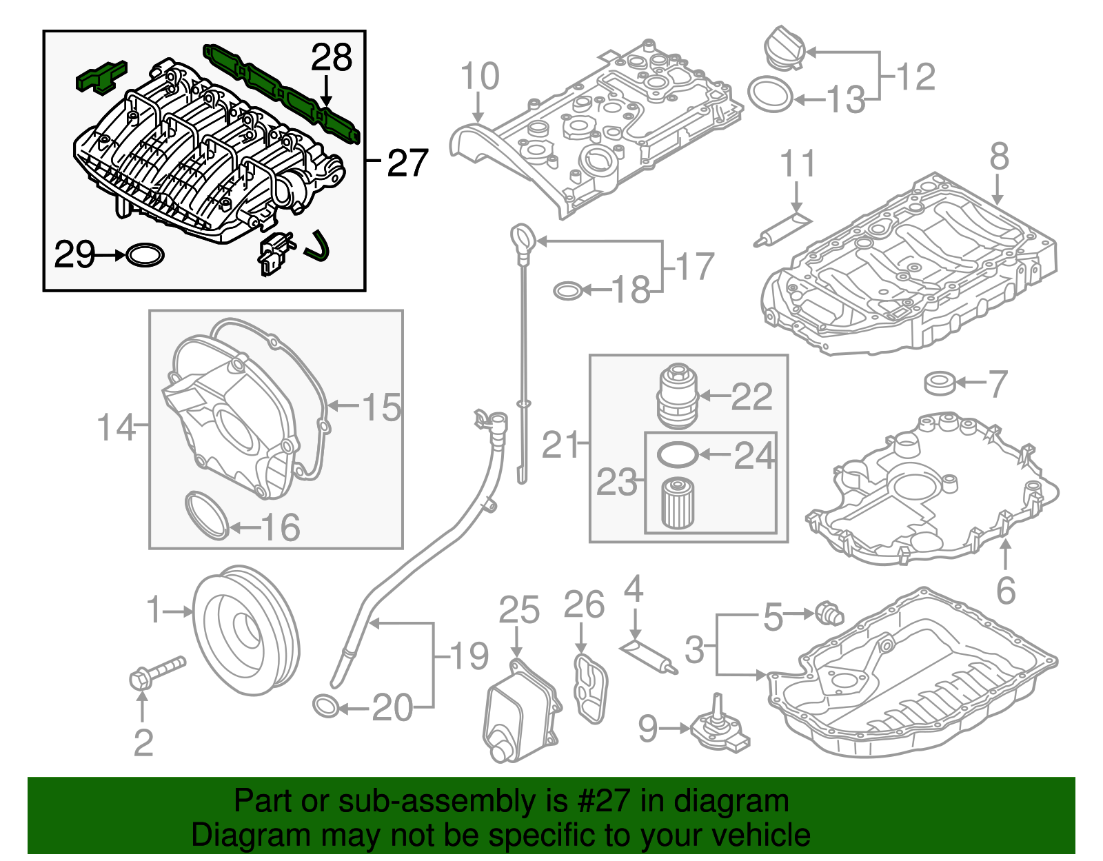 2011-2015 Volkswagen Jetta Intake Plenum 06G-133-185-P | Retail ...