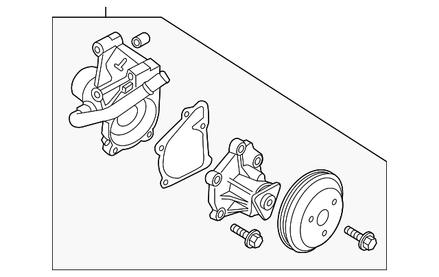 2017-2022 Kia Sportage Water Pump 25100-2GTC0 | TascaParts.com