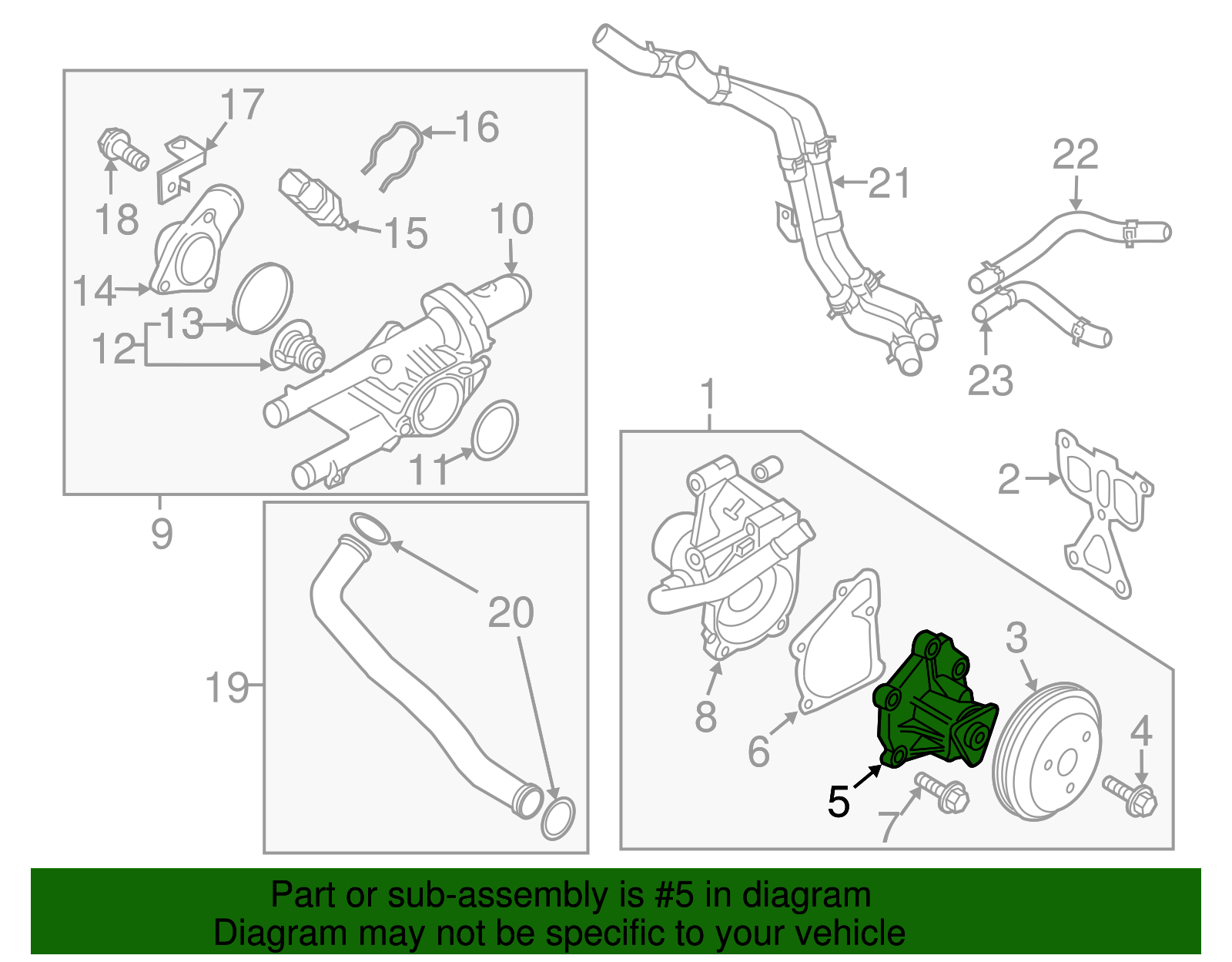 25100-2GTC0 - Water Pump 2017-2022 Kia Sportage | Kia.Parts Store