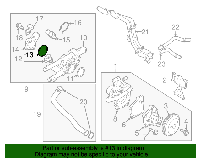 25642-2GGA0 - Thermostat Gasket 2016-2022 Kia | Kia.Parts Store