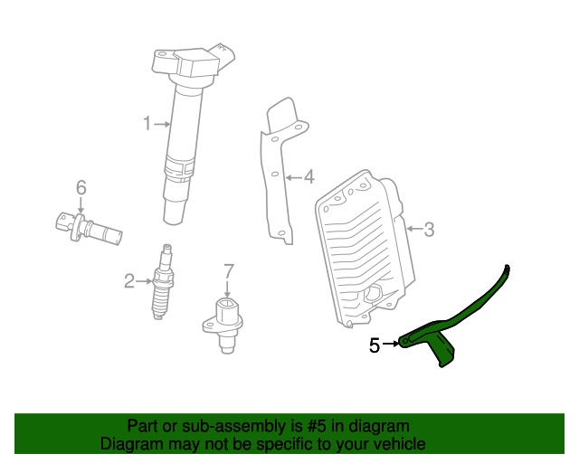 2013-2018 Toyota RAV4 ECM Lower Bracket 89668-42060 | Toyota Parts Center