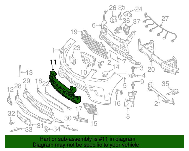 2012-2015 Mercedes-Benz Energy Absorber 166-885-05-37 | MB Parts Center