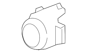 164-884-81-22 - Reverse Sensor Cover 2012-2015 Mercedes-Benz | Mercedes ...