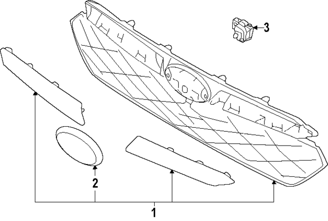 2024 Subaru Impreza Grille Assembly 91121FN100 | Subaru Parts Store