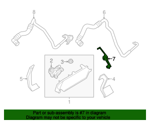 2010-2019 BMW Bracket oil pipe 17-22-7-589-762 | AutoNationParts.com
