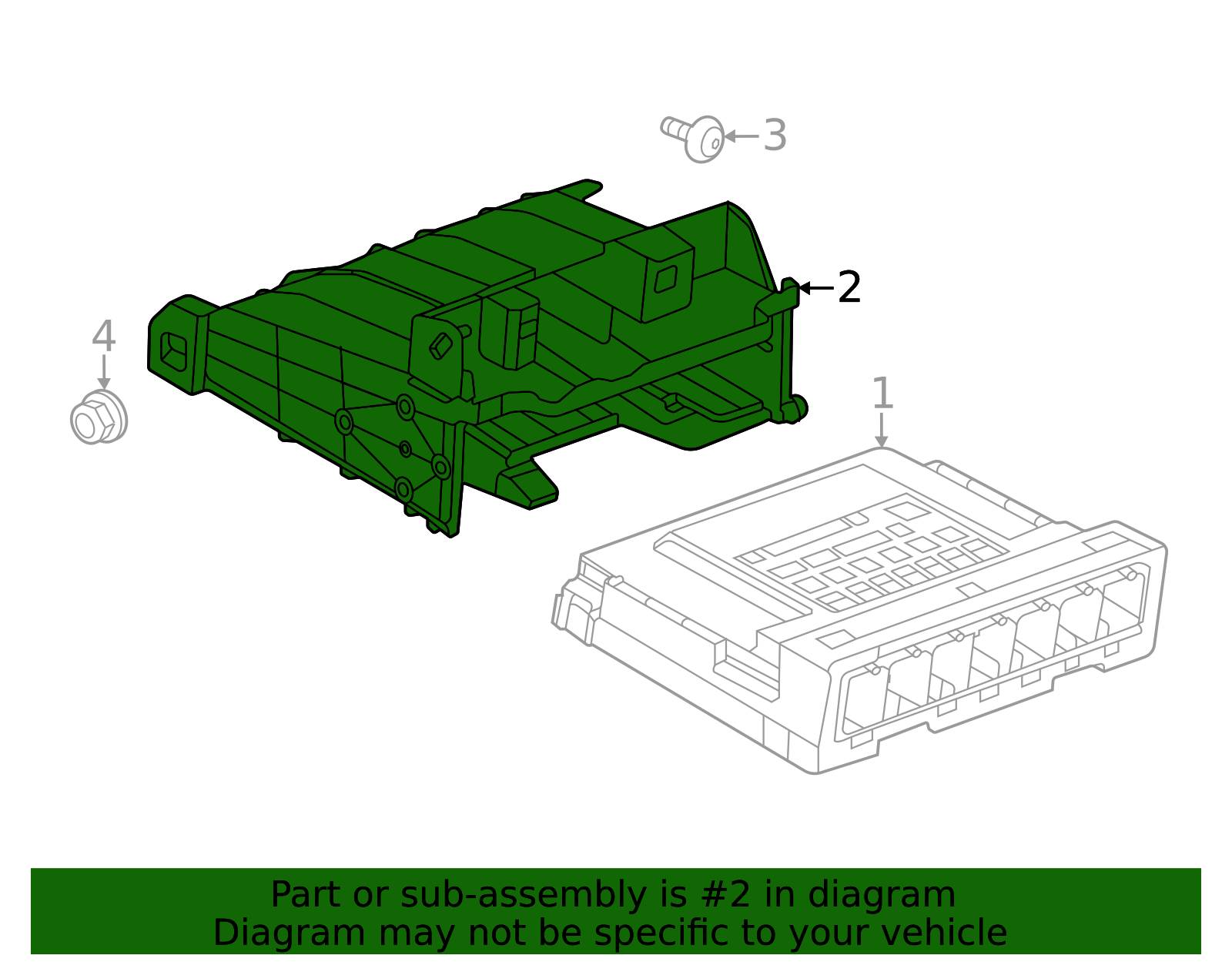 60004851 - Body Control Module Bracket 2020-2025 GM | GMPartsNow