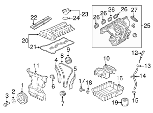 2008-2024 Mitsubishi Engine Timing Chain Tensioner MN183893 ...