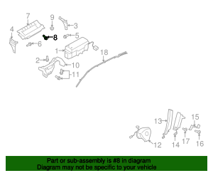 2009-2018 Volkswagen Frame Bolt N-910-851-01 | QuirkParts