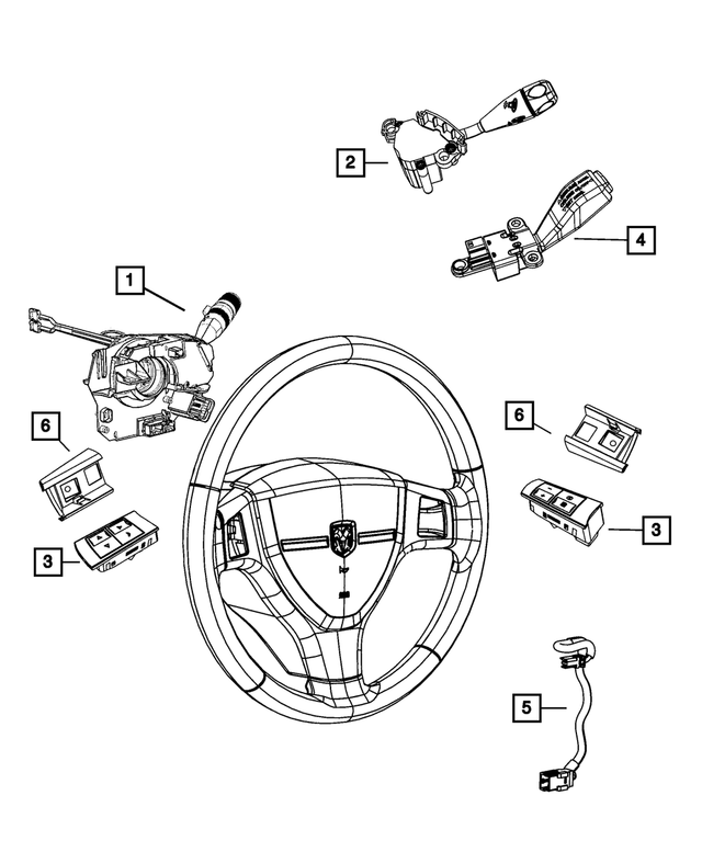 68034897aa - Multi-Function Switch 2005-2010 Mopar | AutoNationParts.com