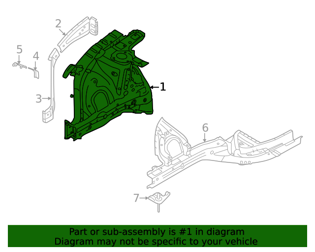 2022-2024 Hyundai Tucson Apron Assembly 64501-N9000 | HyundaiParts.Online