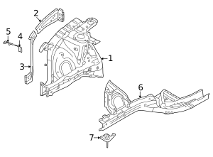 2022-2024 Hyundai Tucson Apron Assembly 64502-CW000 | QuirkParts