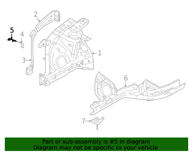 Genuine Lower Panel Bracket for 2022-2024 Hyundai Tucson | Part# 64587 ...