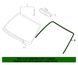 86131-1D000 - Reveal Molding - 2007-2010 Kia Rondo | Kia Auto Parts