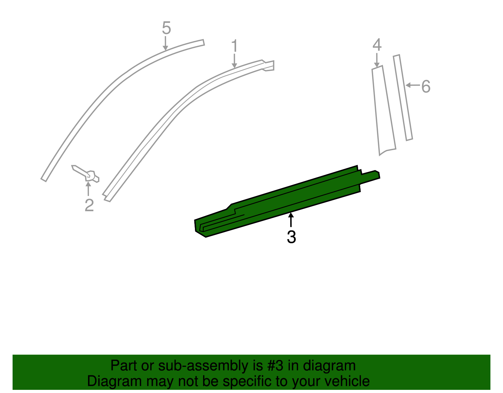 75720-06130 - Belt Molding - 2012-2014 Toyota Camry | Toyota Parts ...
