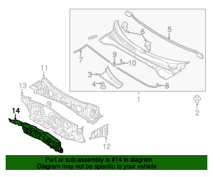 84124-B2700 - Insulator 2017-2019 Kia Soul | Kia.Parts Store