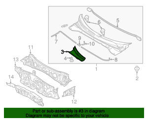 86154-B2000 - Under Cover 2014-2019 Kia | Kia.Parts Store