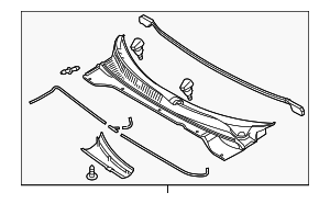 2014-2019 Kia Cowl Grille 86150-B2000 | TascaParts.com
