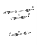 Front Axle Drive Shafts for 2009 Dodge Journey | Mopar Online Parts