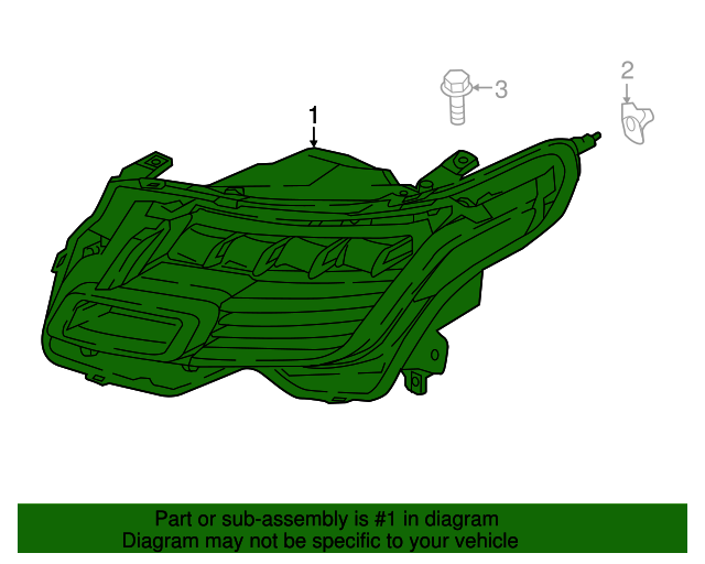 Genuine OEM Composite Assembly Part# LR169869 Fits 2018-2022 Land Rover ...