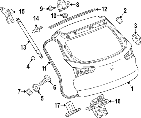 Liftgate for 2024 Chevrolet Trax | Chevrolet Parts Direct