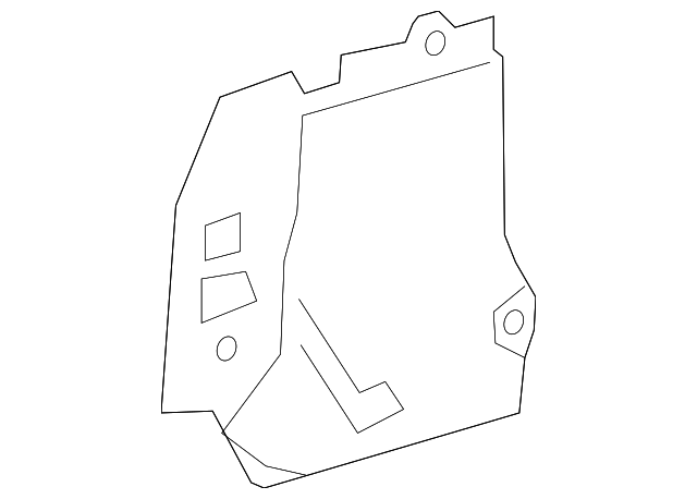 238-682-74-00 - Body A-Pillar Insulator 2018-2023 Mercedes-Benz ...