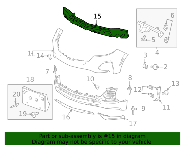 84423719 - Front Bumper Fascia Energy Absorber 2022-2023 Chevrolet ...