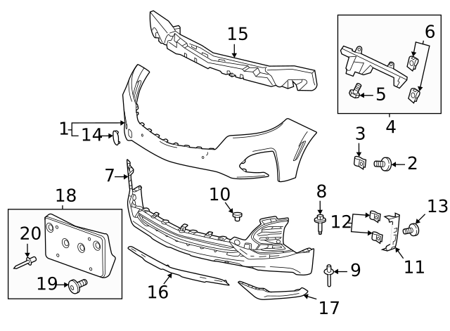 2022-2023 Chevrolet Equinox F Fascia 84911084 | GMPartsDirect.com