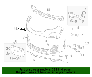 84444628 - Front Bumper Fascia Tow Eye Access Hole Cover 2022-2024 ...