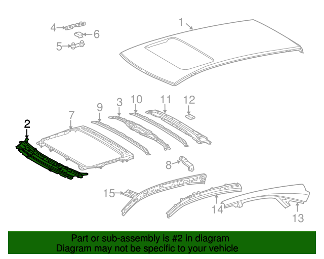 2010-2015 Lexus RX350 Header 63102-0E900 | OEM Parts Online