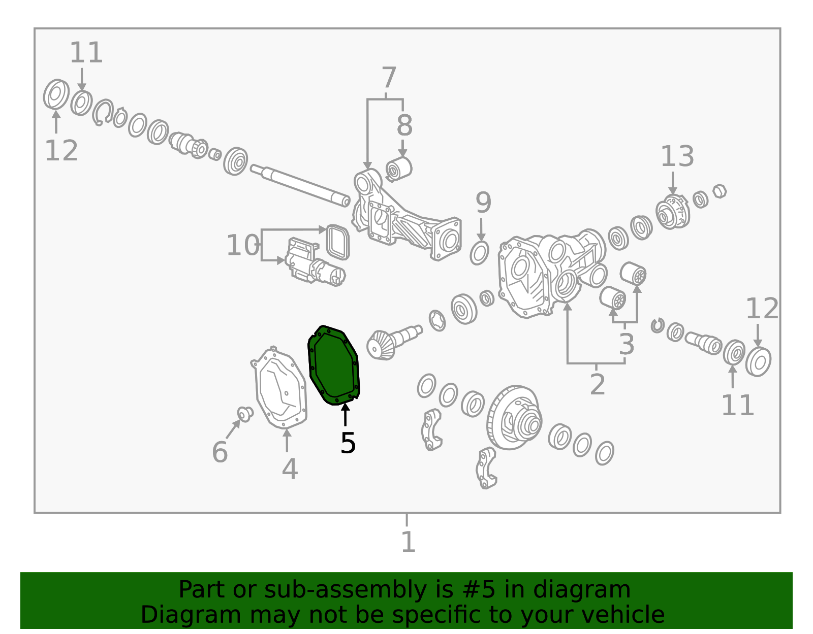 2019-2025 GM Front Differential Carrier Gasket 84428297 GM ...