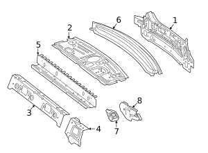 205-646-06-45 - Package Tray Reinforcement 2015-2023 Mercedes-Benz ...