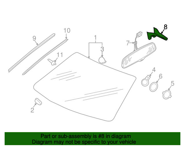 8T0-857-593-AB-QE2 - Cover 2012-2017 Audi | Audi OEM Parts