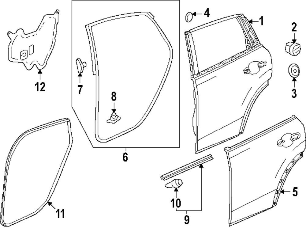 72861-3W0-A01 - 2023-2025 Honda HR-V - Water Shield | Genuine Honda Parts