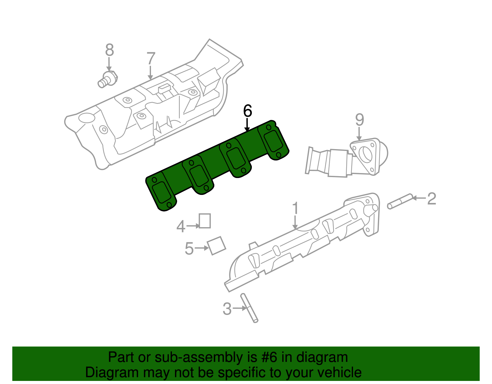 2011-2019 Ford Manifold Gasket FC3Z-9448-A | OEM Parts Online
