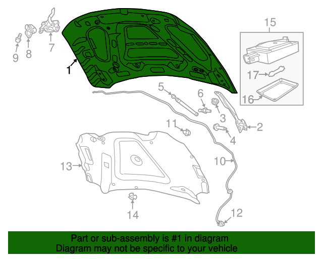 2010-2018 Mopar Hood 55372244AL | TascaParts.com
