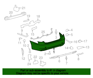 Lexus OEM Bumper Cover Part# 52159-50924 | OEM Vehicle Parts