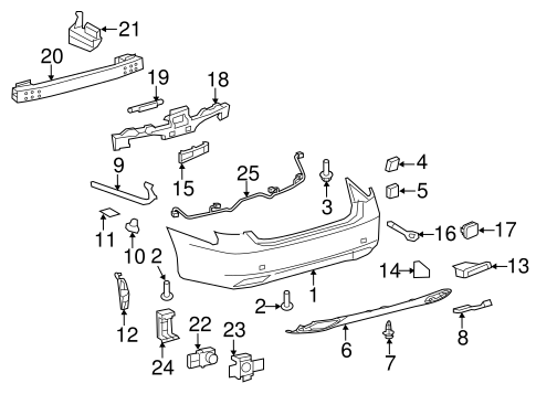 Bumper & Components - Rear for 2007 Lexus LS460 | LexusOfKendall