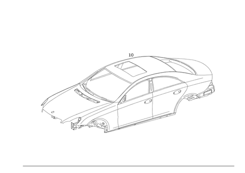 Body Shell for 2008 Mercedes-Benz CLS550 | MB Parts Center