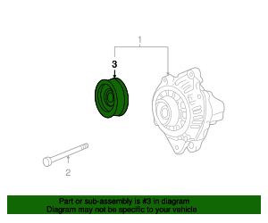 37321-25301 - Alternator Pulley 2006-2009 Kia | Kia.Parts Store