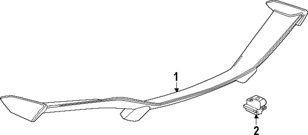 2023-2025 Chevrolet Corvette F Spoiler 85577708 GM | GMPartsDirect.com