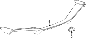 2023-2025 Chevrolet Corvette F Spoiler 85577708 GM | GMPartsDirect.com